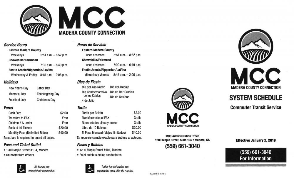 Mcc Schedules